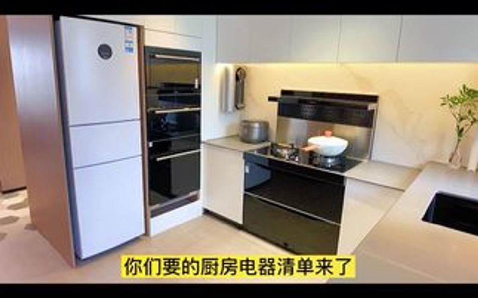 你们要的厨房电器清单来了