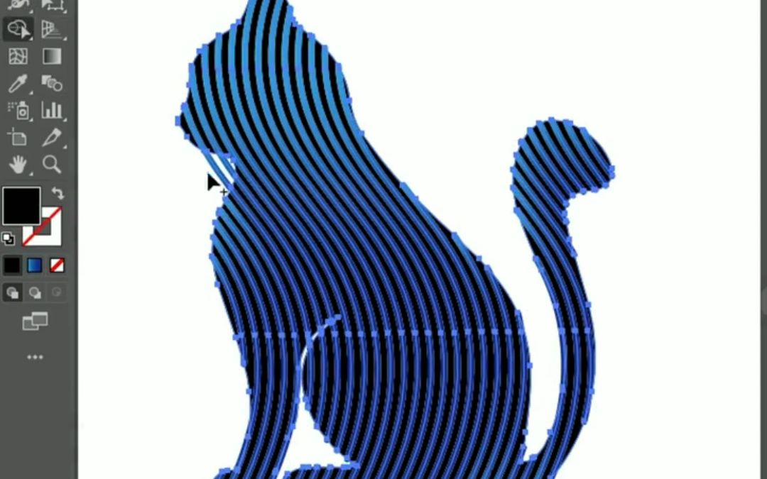 Ai教程:制作线条图案效果~