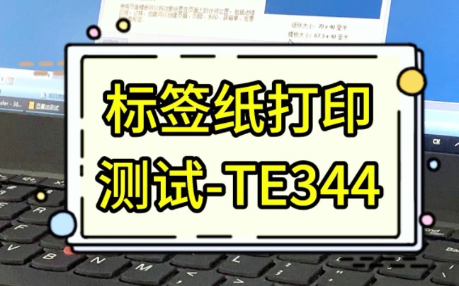 TE344标签纸打印测试快来学!