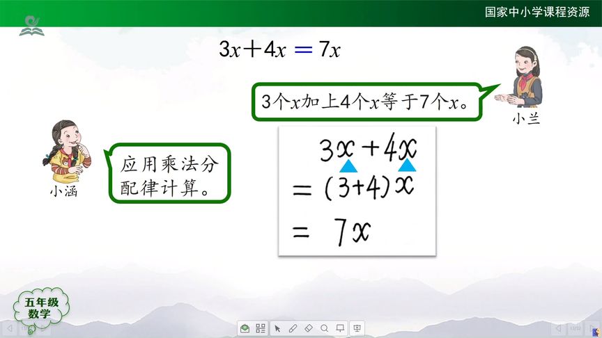 海韵教育丨小学数学 人教版 5上 031.用字母表示数(5)