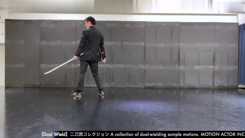 真人双刀动画参考