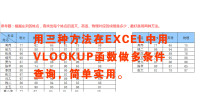 EXCEL中函数的技巧:深刻剖析VLOOKUP函数,用此函数做多条件查询