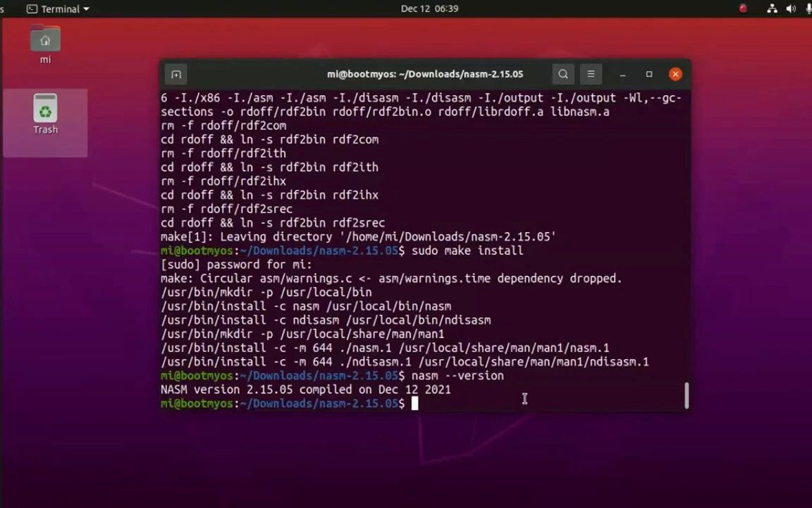 使用源码安装 NASM 汇编器(搬运)