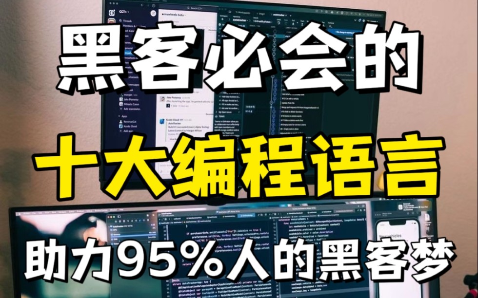 黑客必须要会的十大编程语言,助力95%人的黑客梦,赶紧码住,学不会...