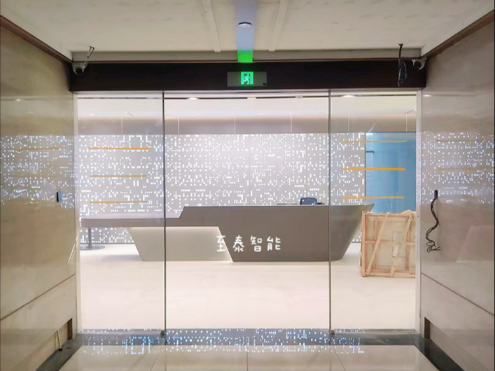 松下自动门,大厦自动感应门设计,甲级写字楼5A办公大楼电动玻璃平移...