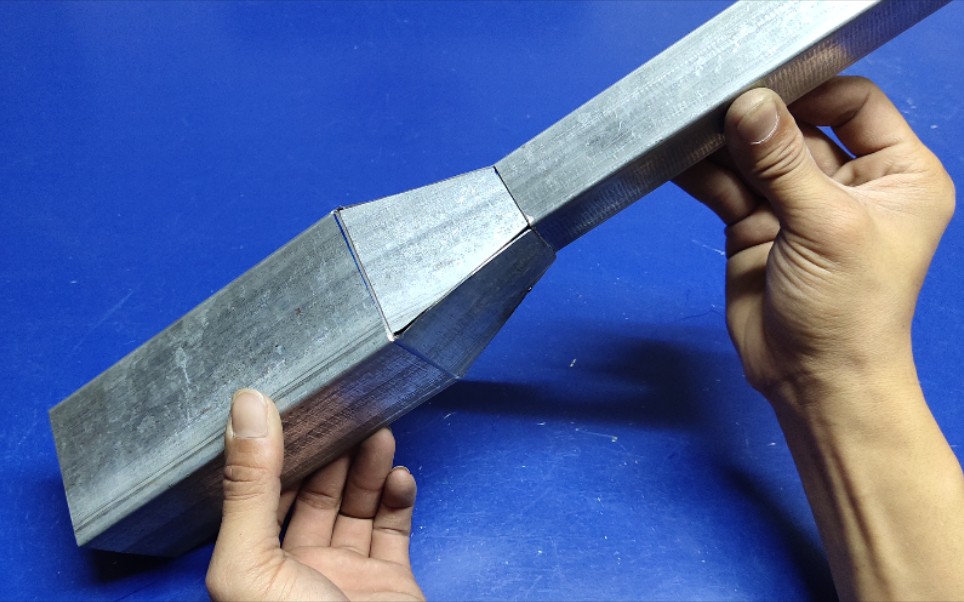 大小不同的方管如何对接,这种方法还是头一次见,真的是太实用了