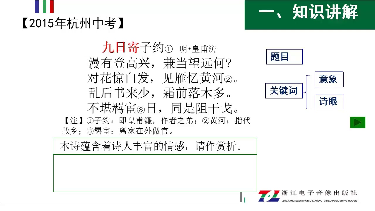 如何确定古诗主题?常考题目又有哪些?