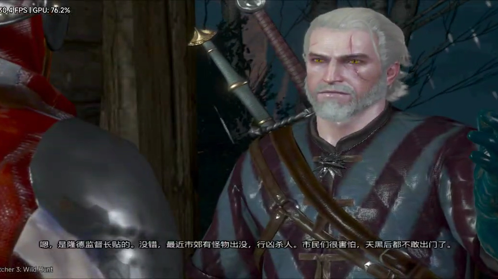 ...模拟器4.2版本,玩巫师3,主城区流畅度还不错,yuzu会有贴图错误。_巫师