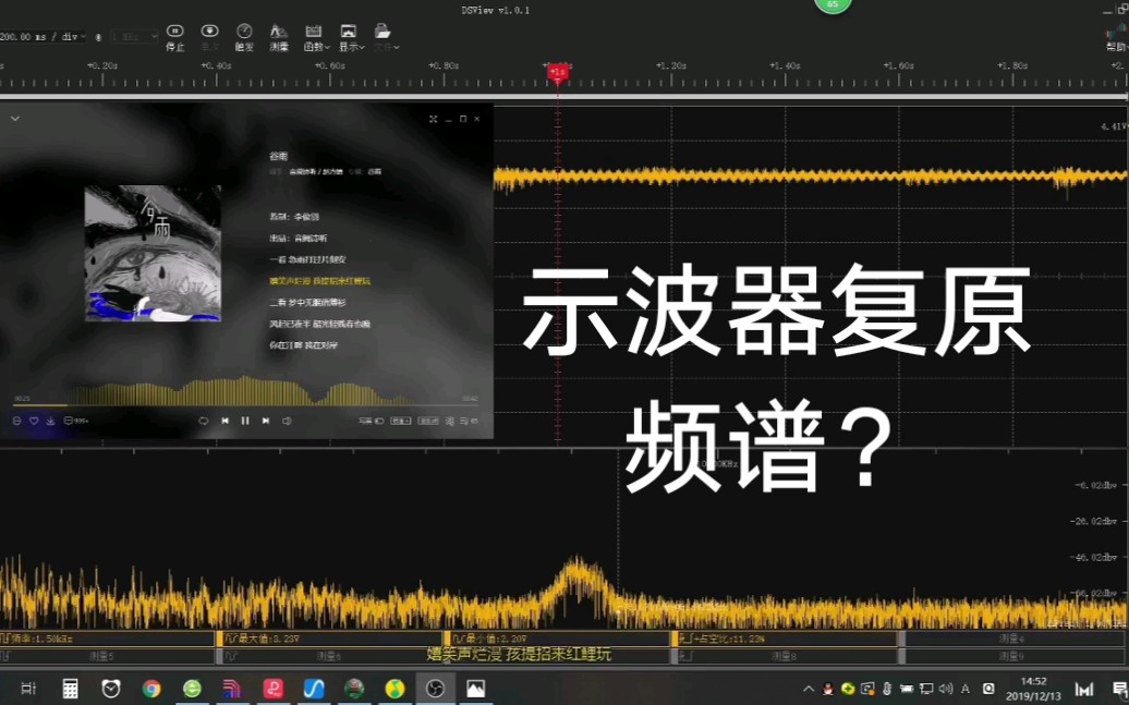 示波器上看频谱,有趣
