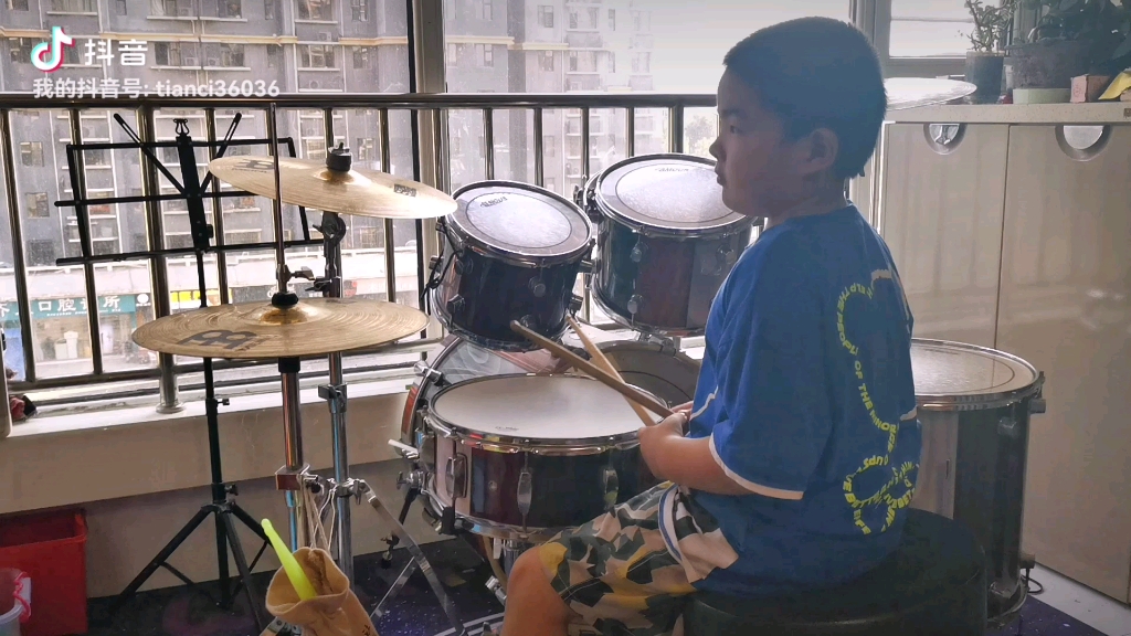 让我们荡起双桨架子鼓