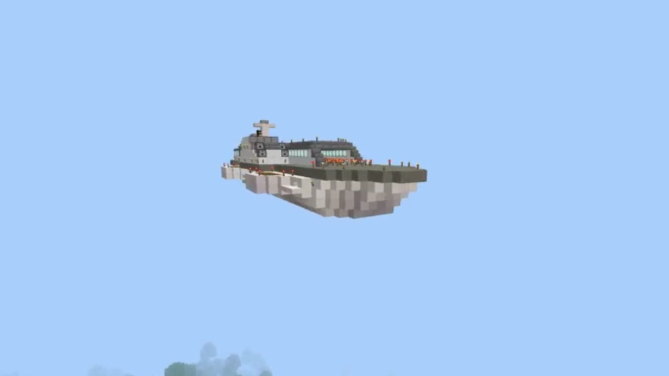 我的世界(空天航母建造02 完成啦~)