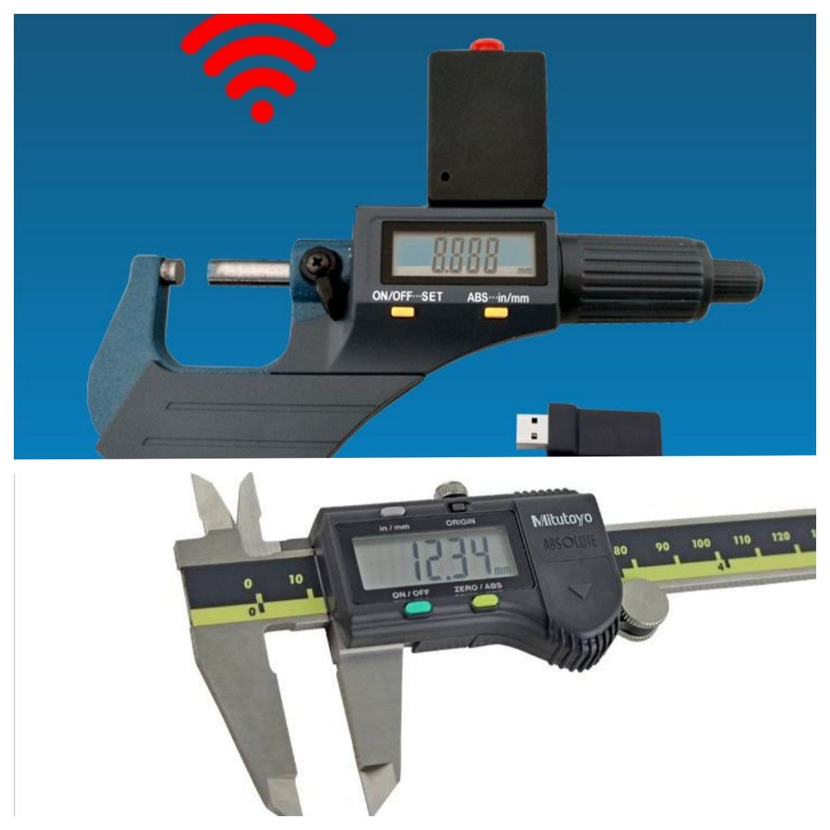 游标尺无线采集千分尺数据采集三丰无线传输Mahr马尔量具采集