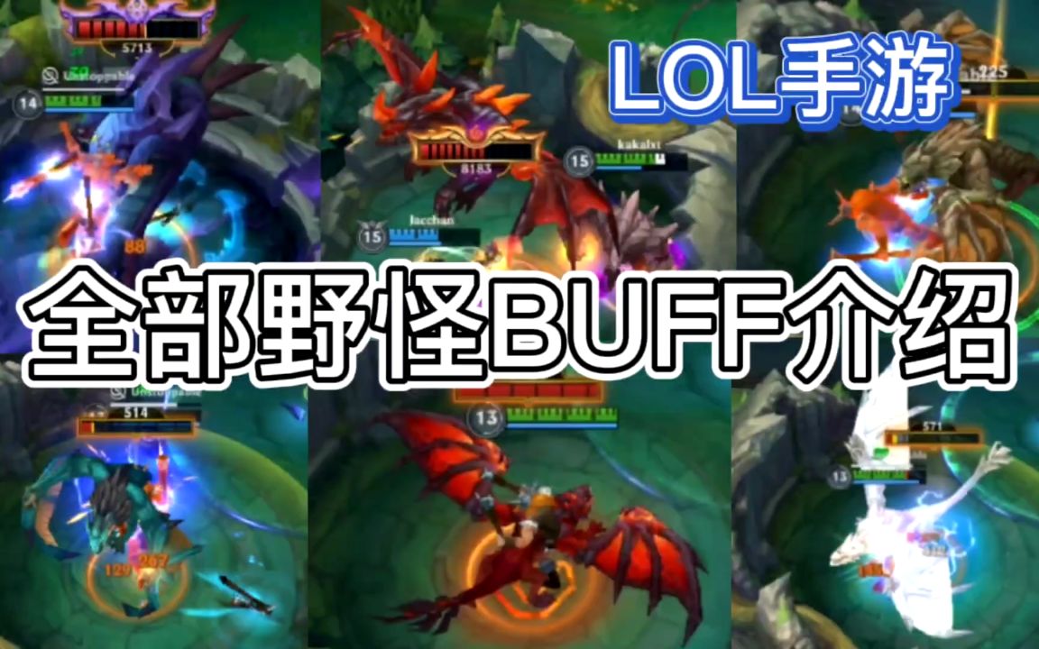 【英雄联盟手游】龙buff必看教学,所有野怪BUFF详细讲解,避免采坑