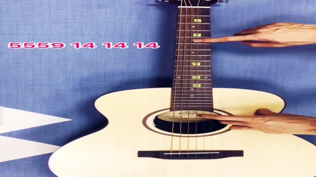 只需要弹3弦,数字表示品,跟着数字弹就好啦零基础也能看懂哦