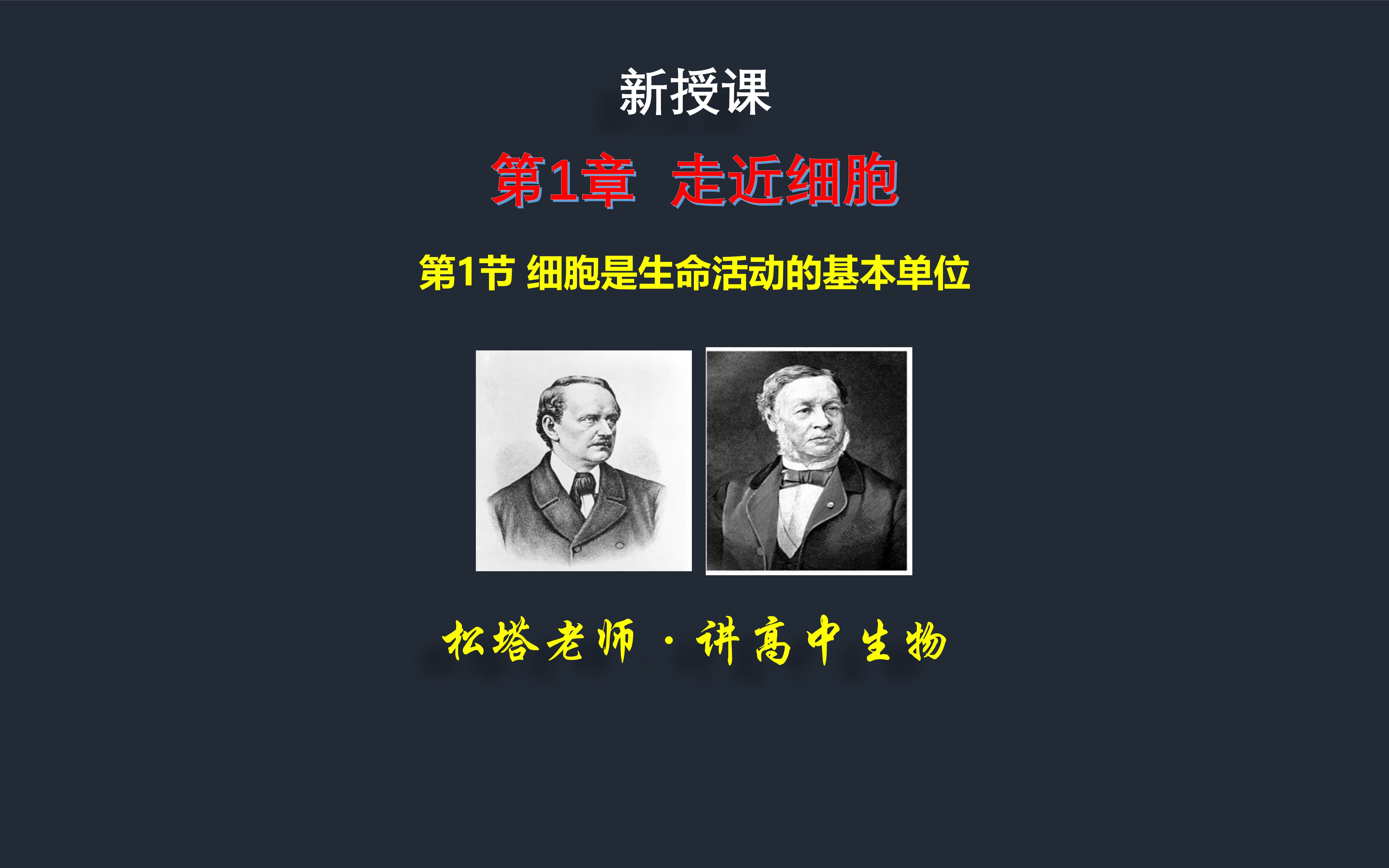 【松塔高中生物】必修一1.1细胞是生命活动的基本单位(新高考新人教...