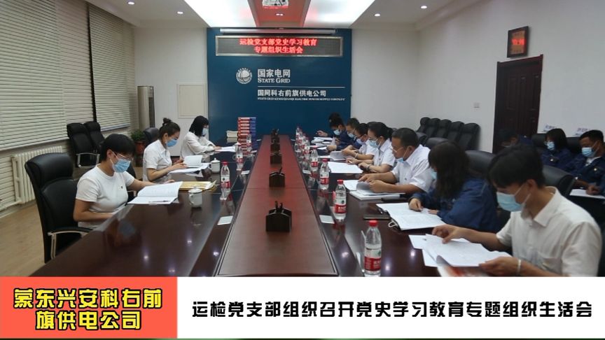 运检党支部:组织召开党史学习教育专题组织生活会