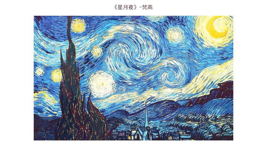 一支勾线笔轻松画凡高的《星月夜》