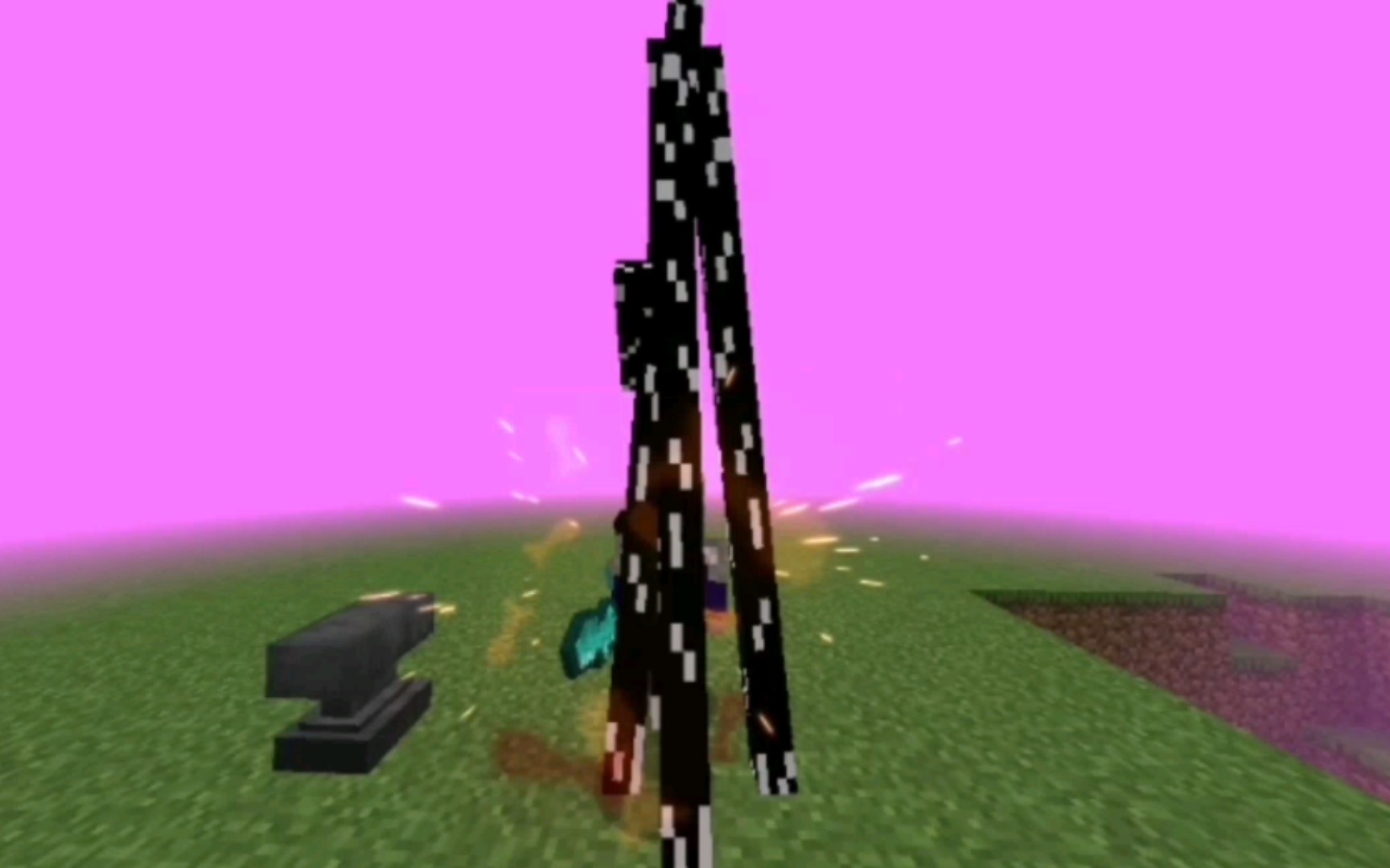 ⚡️黑 曜 石 机 枪 !⚡️_哔哩哔哩bilibili_我的世界