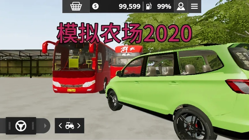 模拟农场20:用五菱神车挑战土路的实况录屏