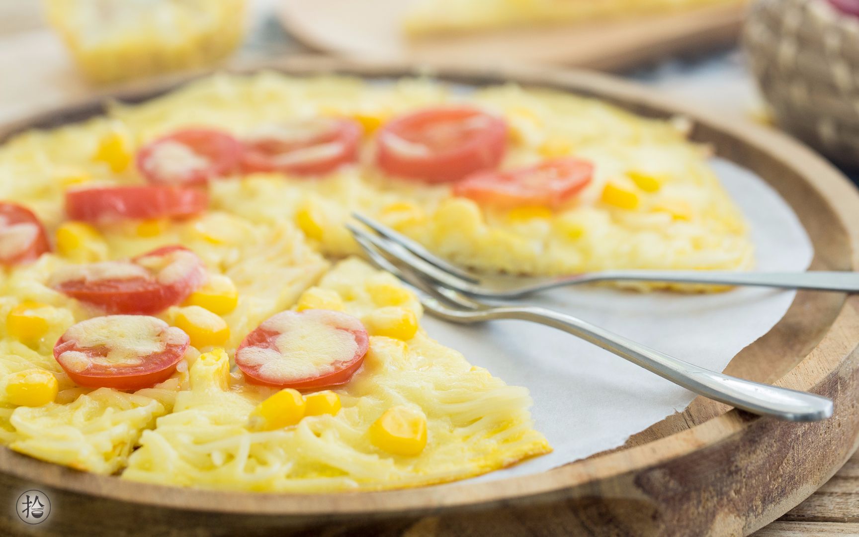 不用烤箱也能做的美味 缤纷面条披萨