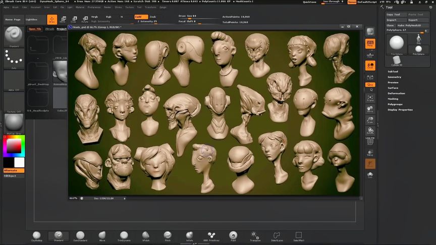 zbrush游戏建模下的Core-Joseph Drust概念造型教程