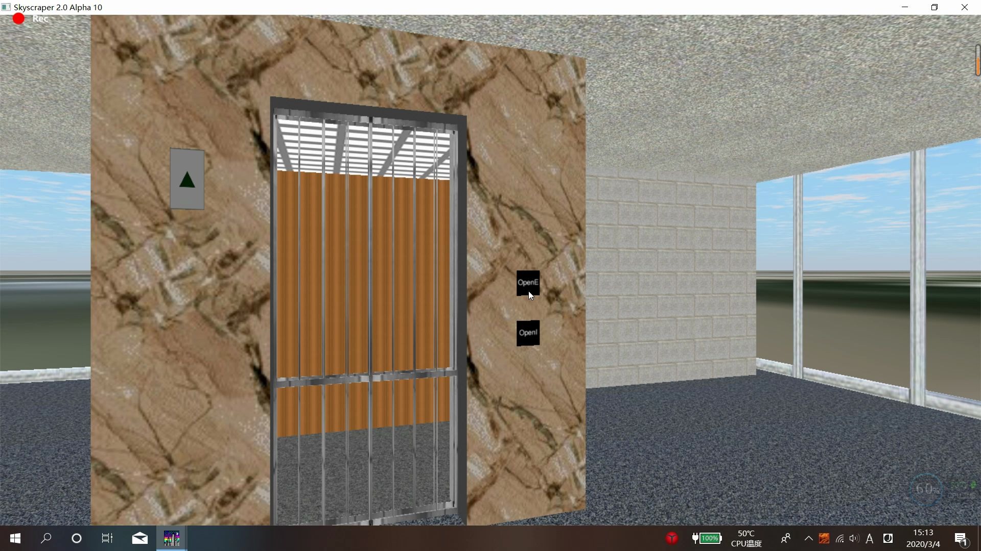 【SKYscraper】老式电梯 半自动开门