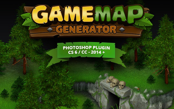 等距3d游戏地图绘制神器ps插件Game Map Generator
