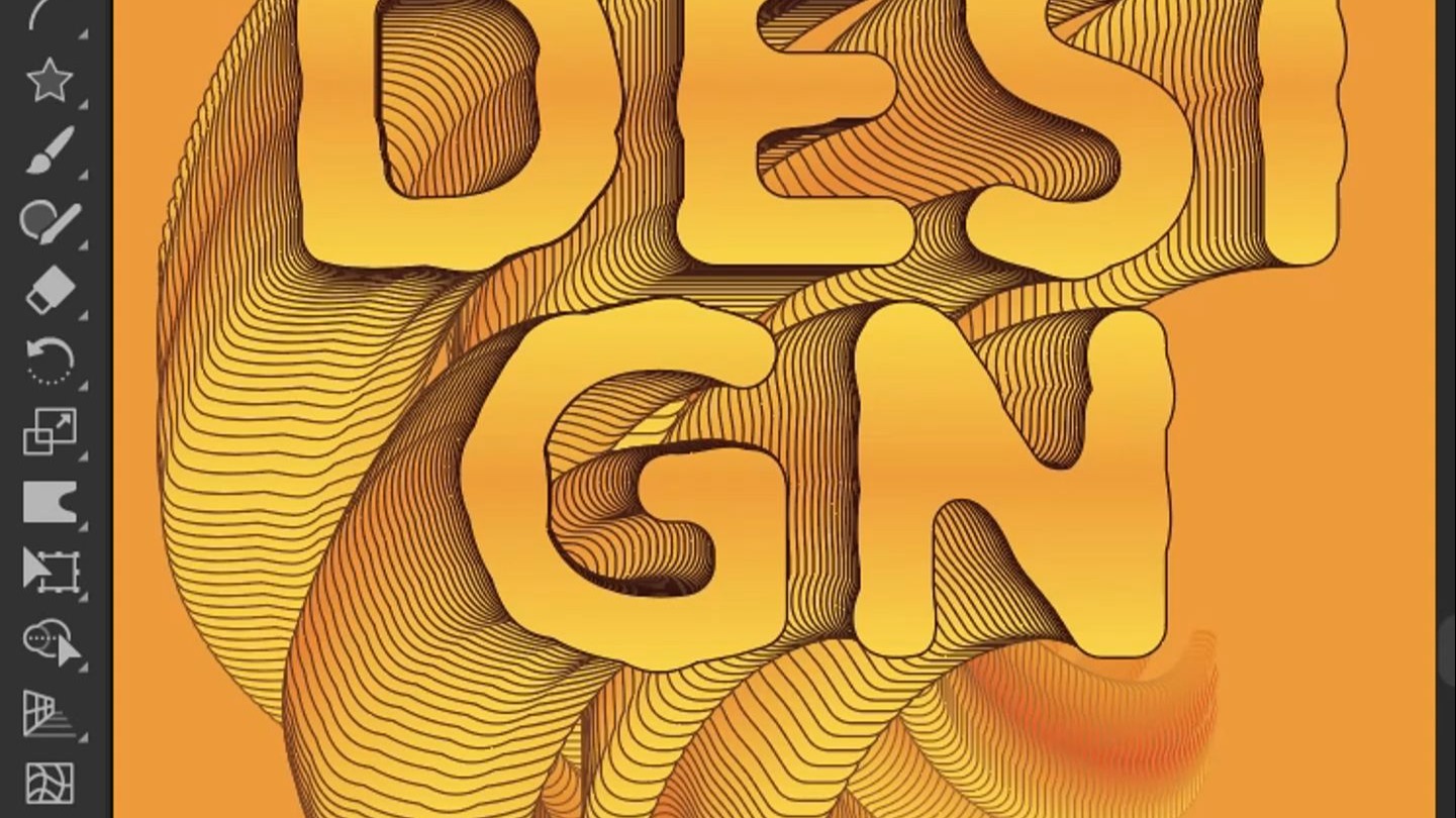 ai教程-快速学会混合文字效果