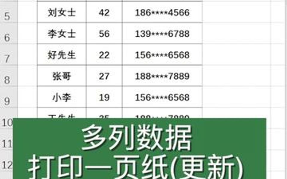多列数据打印一页纸:这样才会节约纸张、打印效果更好