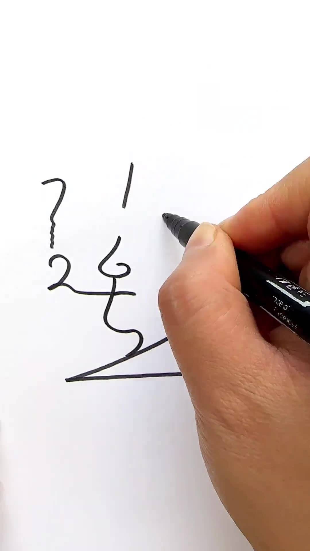 用数字1到10画侦探#简笔画 #