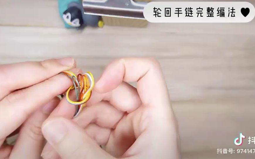 原神周边衍生五彩轮回手链编织教程 更多款式配色手绳