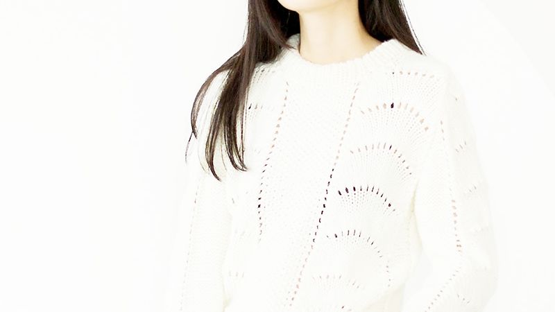 灯笼袖手工套头衫 棒针手工编织毛衣宝宝粗毛线材料包