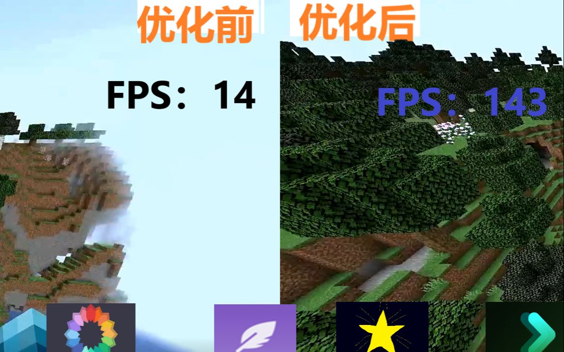 【1.19优化】新版MC强力优化,渣机帧率也能轻松过百!_哔哩哔哩bilibili...