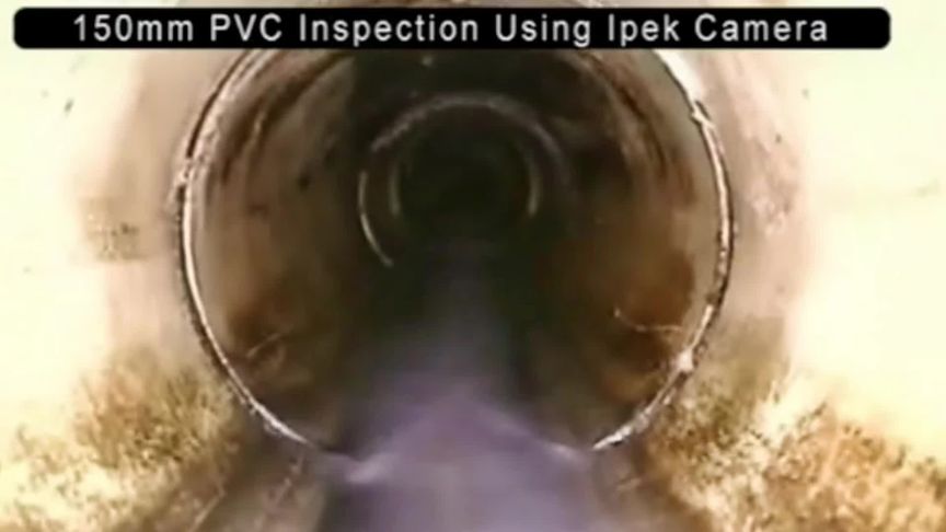 150mm管径排水管实测#管道检测 #无损检测 #华普森管道内窥镜