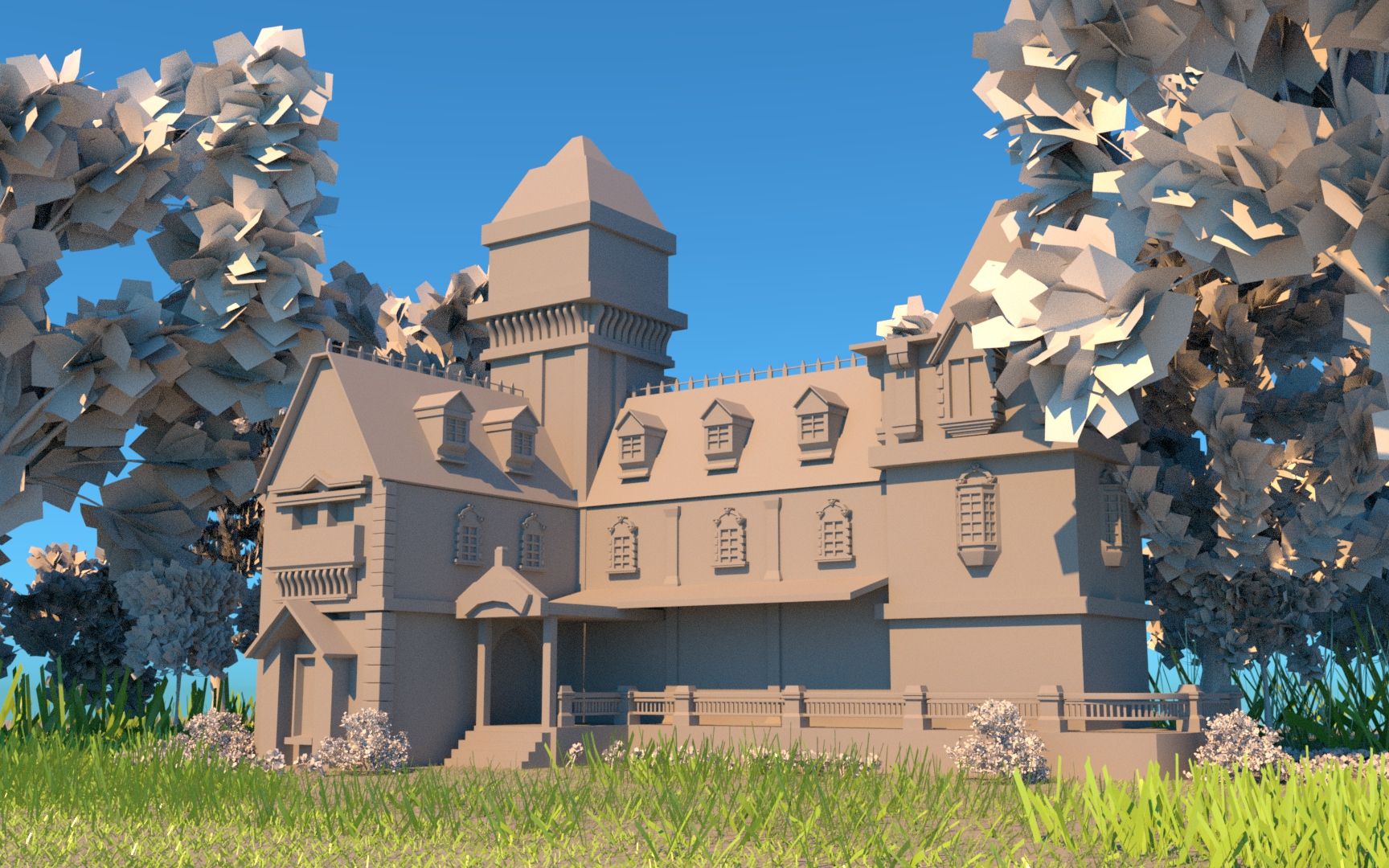 maya零基础漫画场景教学——树林场景新手教程