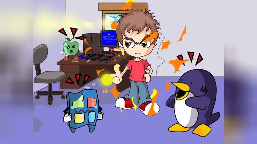 Linux vs Windows-看动画就好,真心听不懂