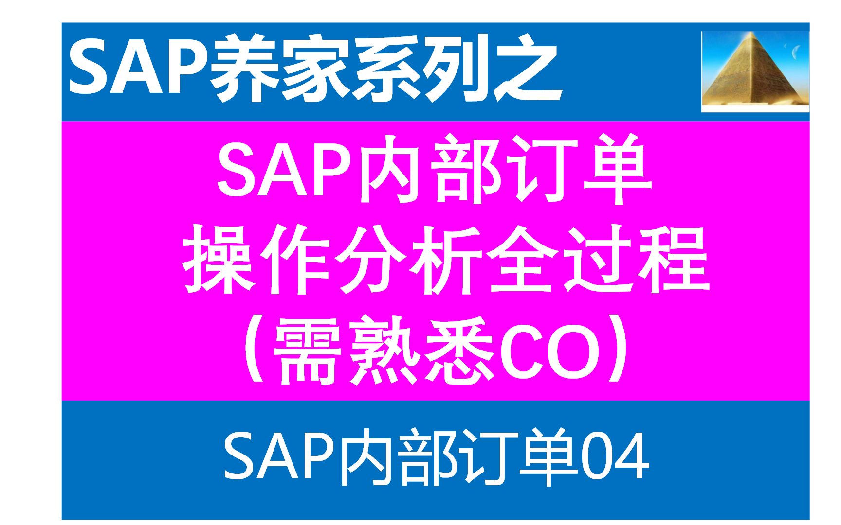 内部订单04 操作分析全过程