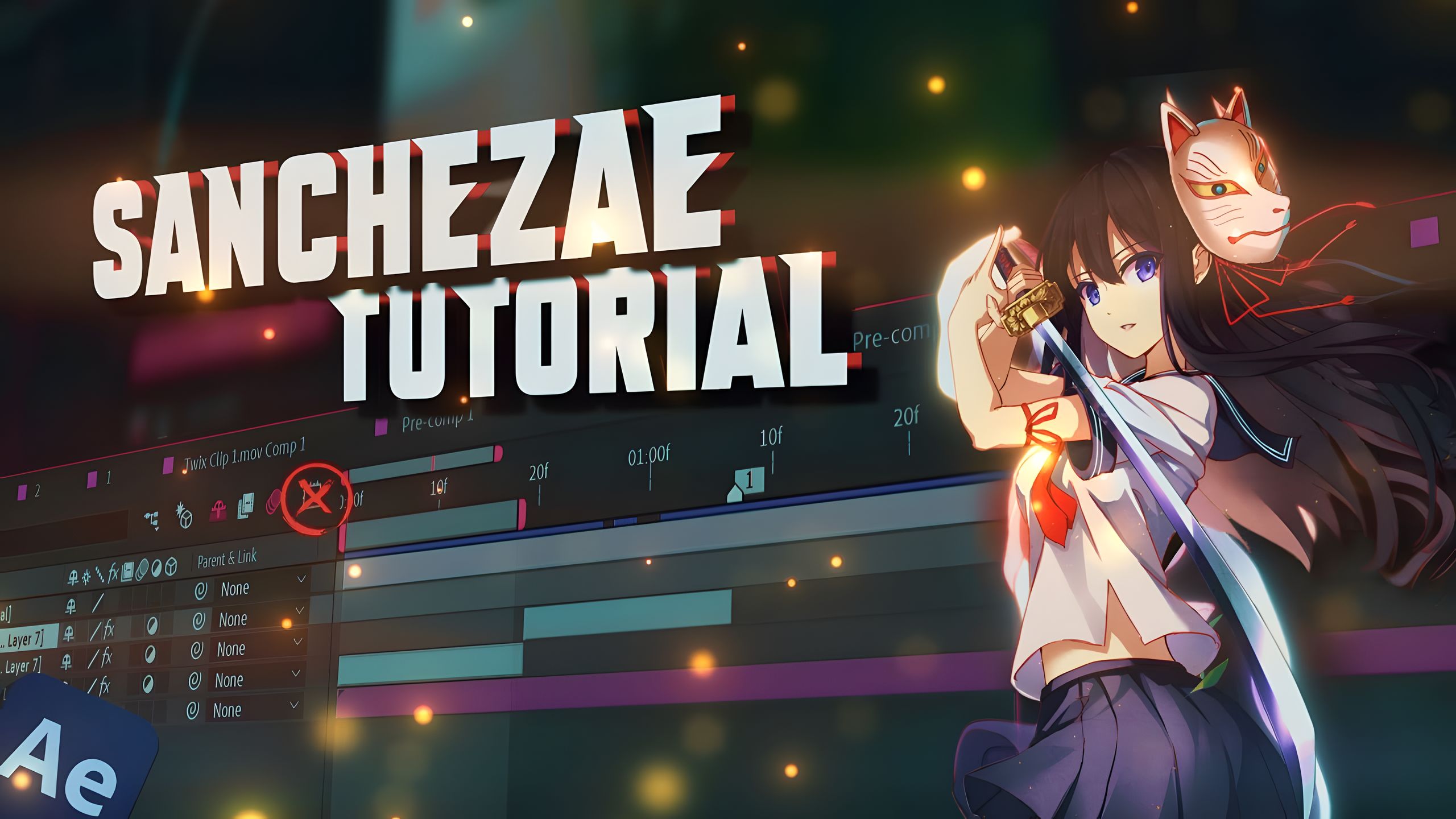 【EDIT/AE教程】在 Adobe After Effects 仿 "Sanchezae" 一样的编辑 + ...