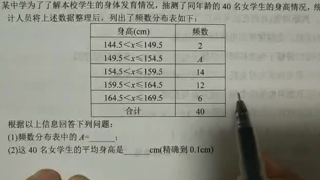 人教版八年级下册 20.2 如何利用频数分布表求平均数