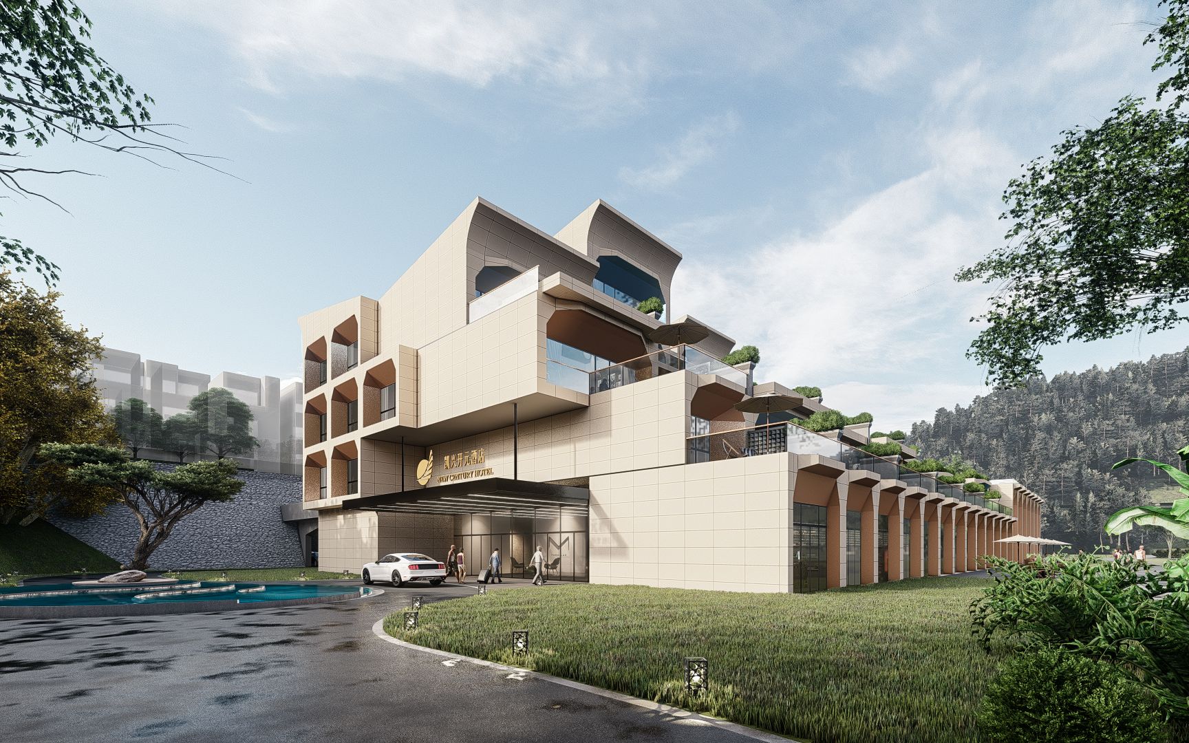 三天一个lumion动画——度假酒店设计