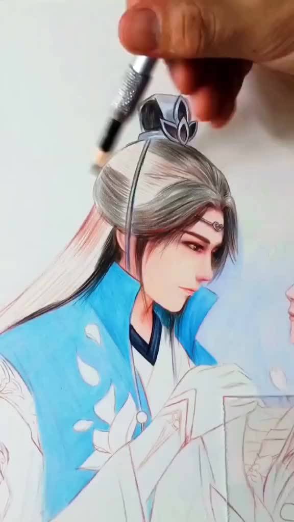 手绘古风插画 你喜欢这种吗?