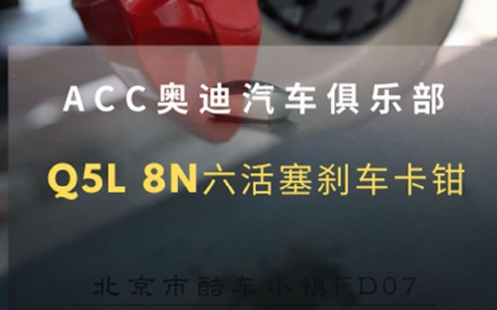 奥迪Q5L 8N六活塞刹车卡钳 这玩意就得越大越红