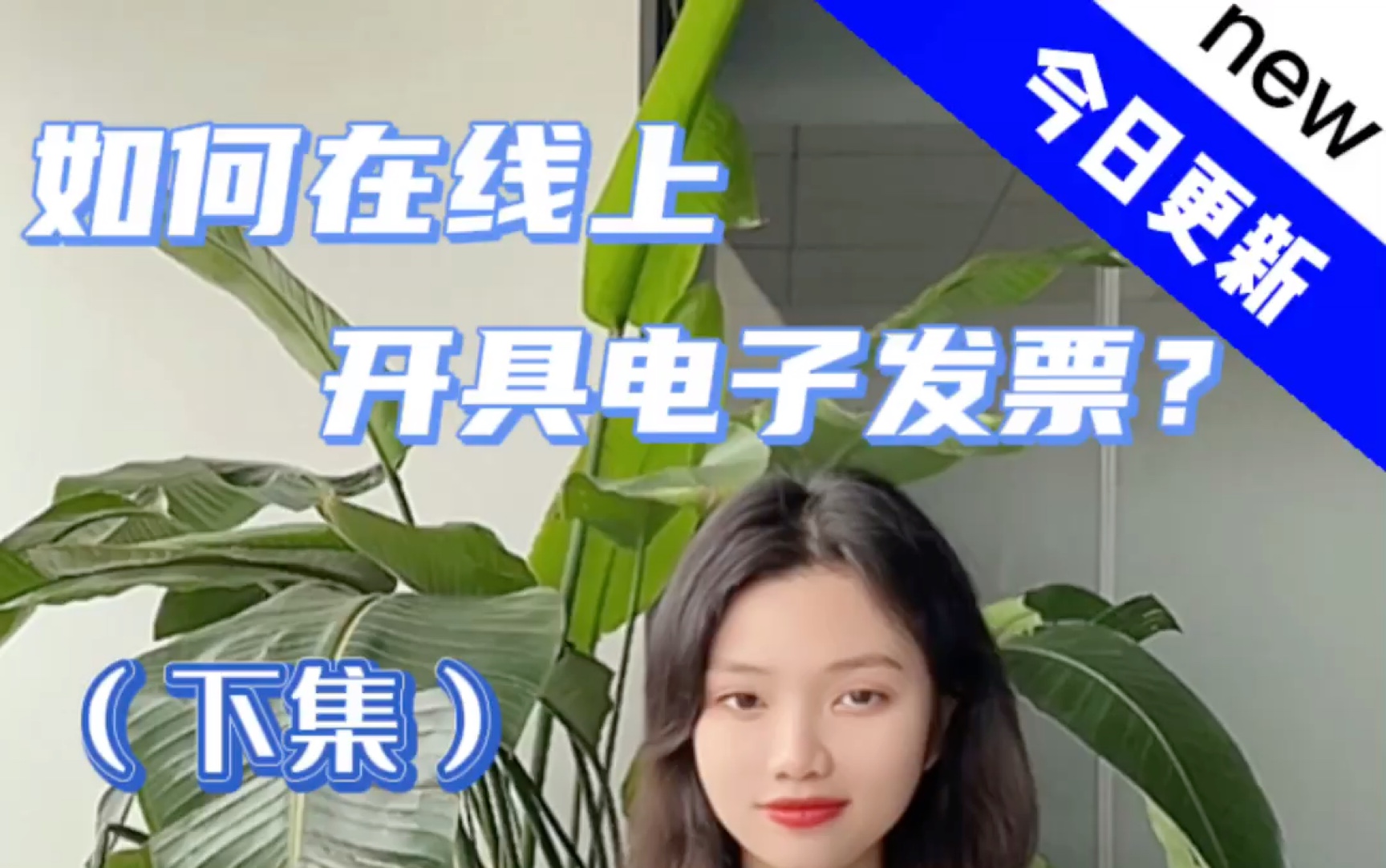 如何在线上开具电子发票?(下集)