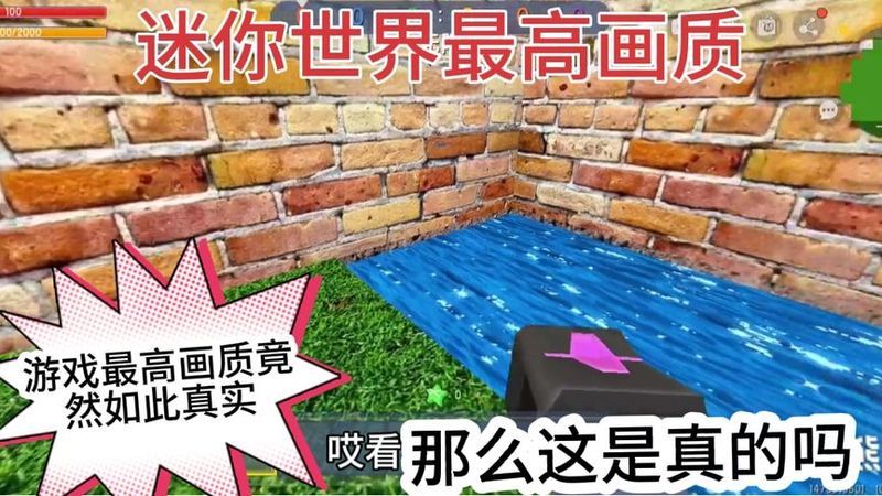 迷你世界:迷你世界最高画质竟然如此真实,那么这是真的吗?
