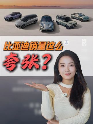 比亚迪销量这么夸张? #新能源汽车 #比亚迪 #销量排行榜