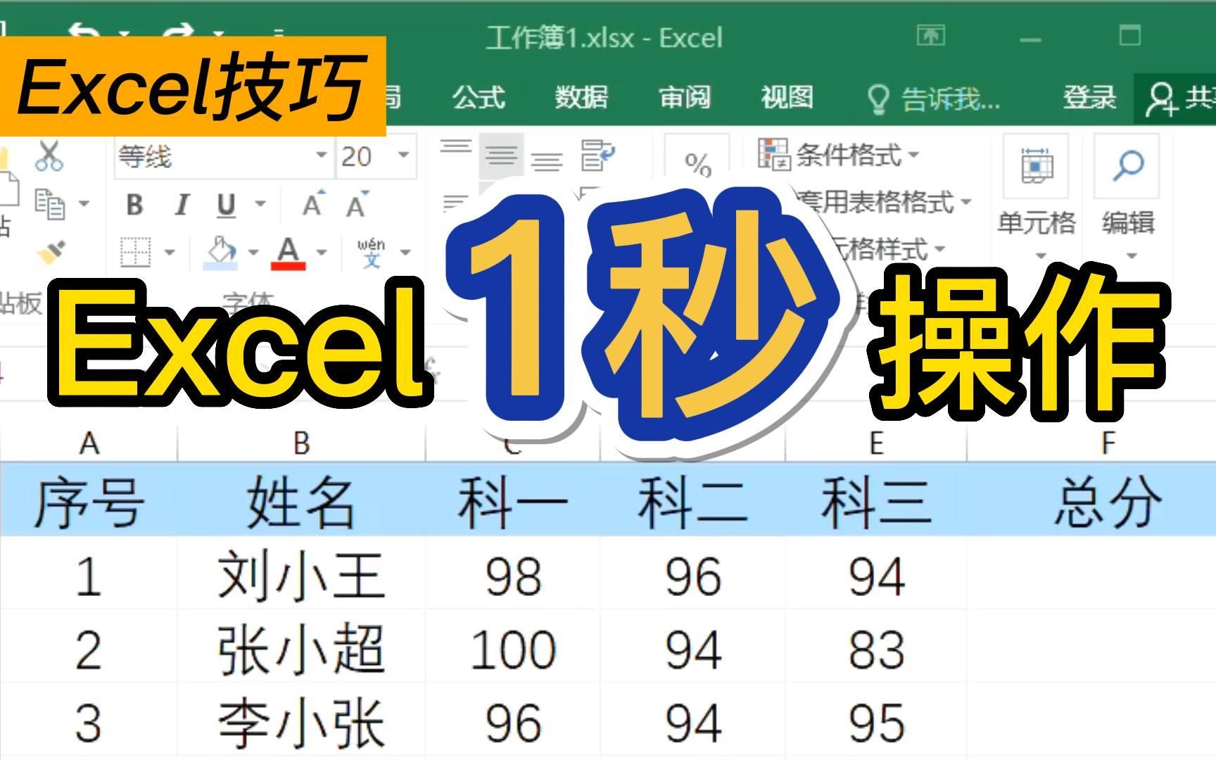 excel快捷键合集|这些能一秒完成的操作ߑ