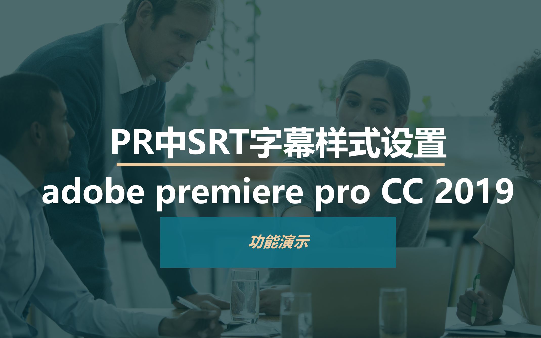 PR_SRT字幕样式设置带字幕