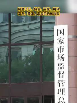 阿里巴巴、、百度、腾讯、京东、美团、淘宝闪购被约谈