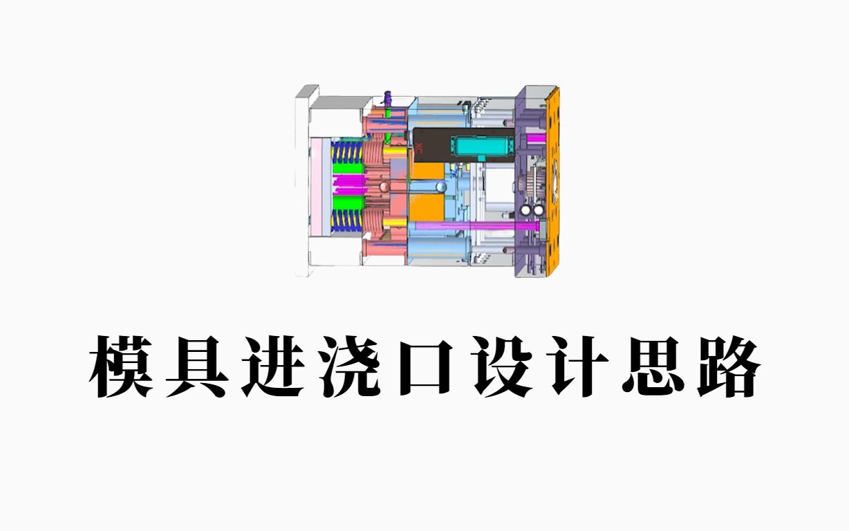 UG塑胶模具设计:模具进浇口设计思路!
