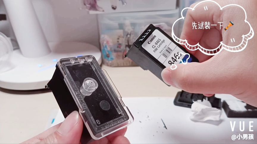 佳能mg3080打印机改装墨盒、加墨教程